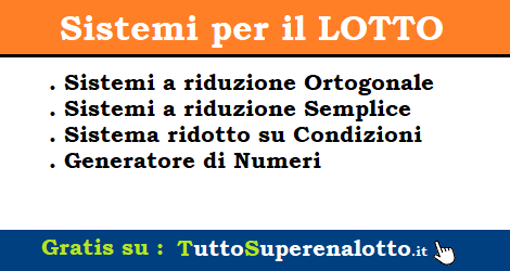 Sistemi per il Lotto